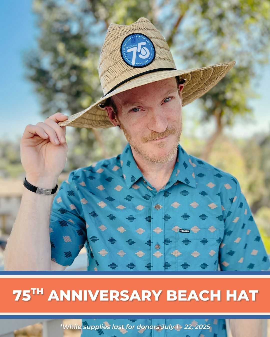 Donate Blood Get Beach Hat - San Diego Blood Bank